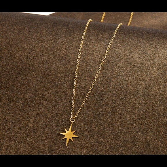 Jewelry | 23 Gold Necklace With Start Pendant | Poshmark
